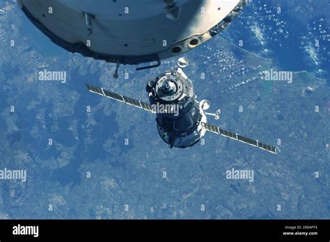 Docking Spacecraft In Outer Space Elements Of This Image Furnished