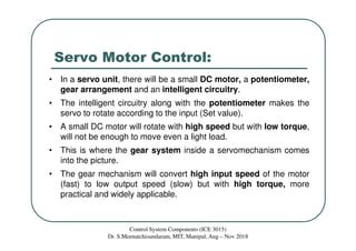Lecture Servomotors Basics Working PDF