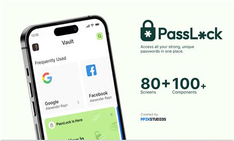 Passlock Secure Your Passwords Figma