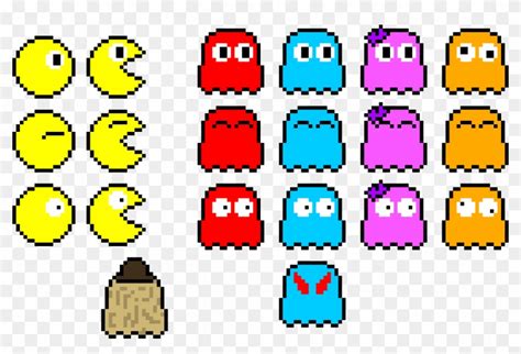 Pacman Ghost Pixel Png