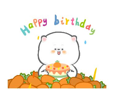 Happy Birthday To Me  Cute Happy Birthday Cute Animation Rabbit