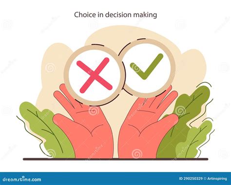 Decision Making Set Strategic Thinking Brainstorming And Solution Research Stock Image