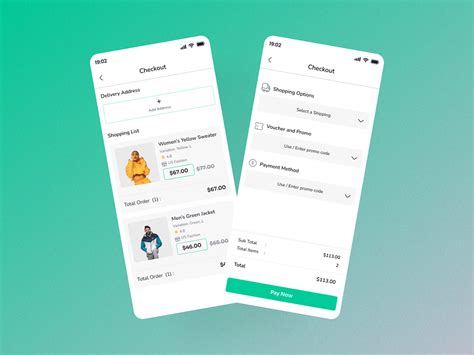 Ecommerce App Checkout Process On Behance