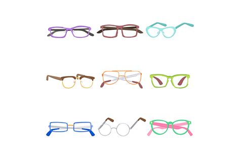 Computer Glasses Set Cartoon Vector Graphic By Pikepicture · Creative