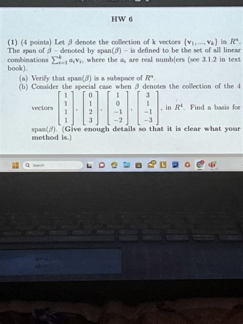 solved texts hw 6 1 4 points let v denote the collection of k