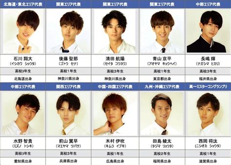 日本一のイケメン男子高生”を決定するコンテスト「男子高生ミスターコン2019」 ファイナリスト暫定10名が決定 株式会社hjのプレスリリース
