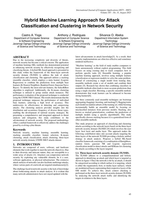 pdf hybrid machine learning approach for attack classification and