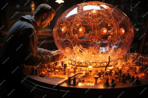 Premium Ai Image Revealed Electronic Encapsulation Protection In The Form Of Meticulous Ritual