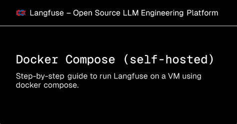 Docker Compose Self Hosted Langfuse