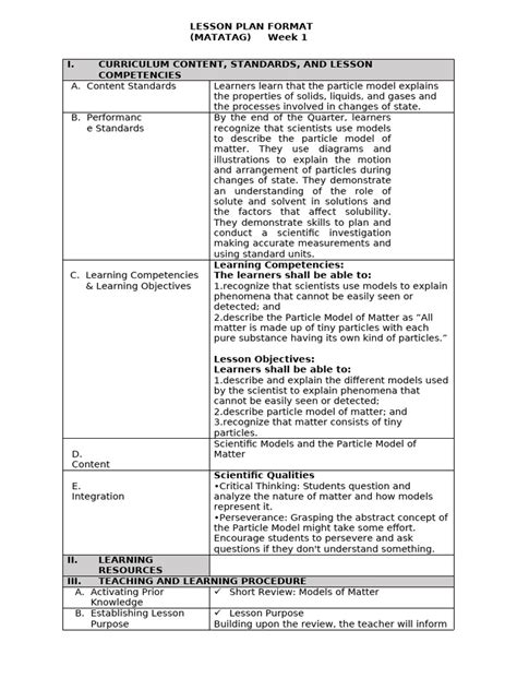 lp matatag enhanced science week 1 pdf