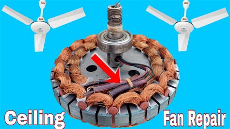 How To Repair Ceiling Fan Coil Ceiling Fan Repair At Home YouTube