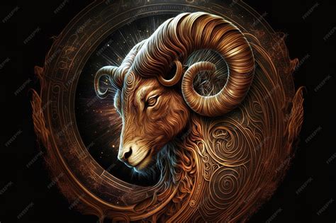 Premium Photo Backdrop Of Sacred Zodiac Aries Symbols Astrology