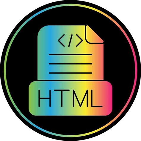 Html File Vector Icon Design 15814036 Vector Art At Vecteezy