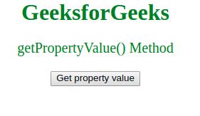 Cssstyledeclaration Getpropertyvalue Method Geeksforgeeks