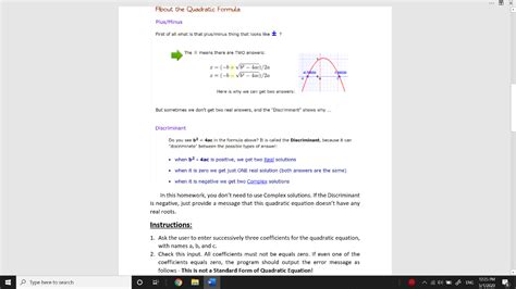 math lab graphing quadratic equations in standard form answer key