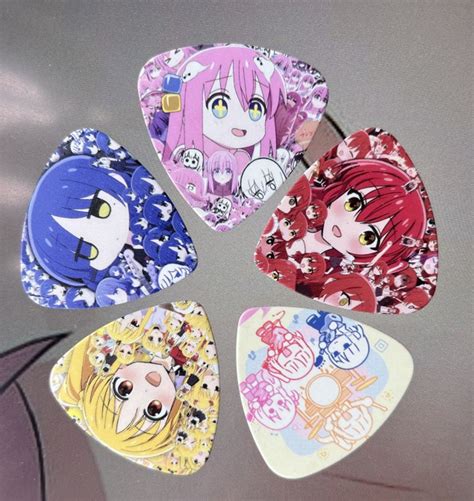 봇치더락 기타피크 랜덤박스 5개세트 캐릭터굿즈 일렉 베이스 선물 위시버킷