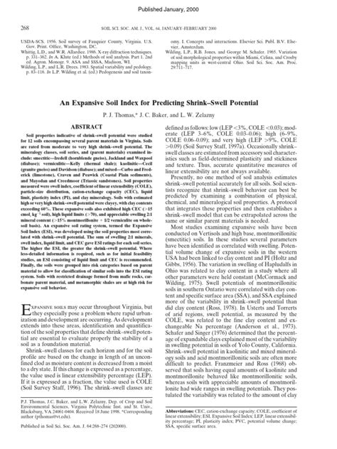 An Expansive Soil Index For Predicting Shrink Swell Potential Pdf Soil Clay An Expansive Soil Index For Predicting Shrink Swell Potential Pdf Soil Clay