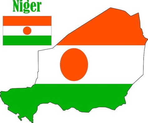Premium Vector Niger Map And Flag