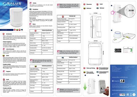 Salus Controls Ms600 Smart Motion Sensor Quick Guide