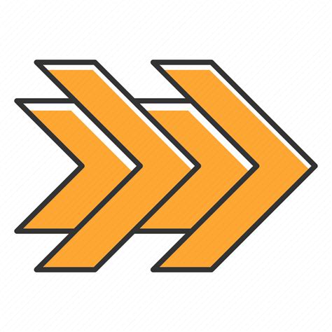 Arrow Double Fast Forward Rewinding Right Rightward Icon Download On Iconfinder