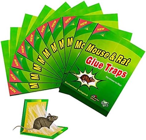 Pack of 10 | Mouse Glue Traps with Strong Stickiness, Mice Trap Pest Trap Glue Can Catch All ...
