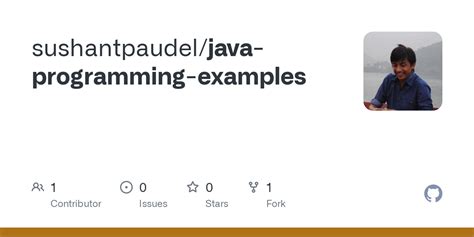 Github Sushantpaudeljava Programming Examples