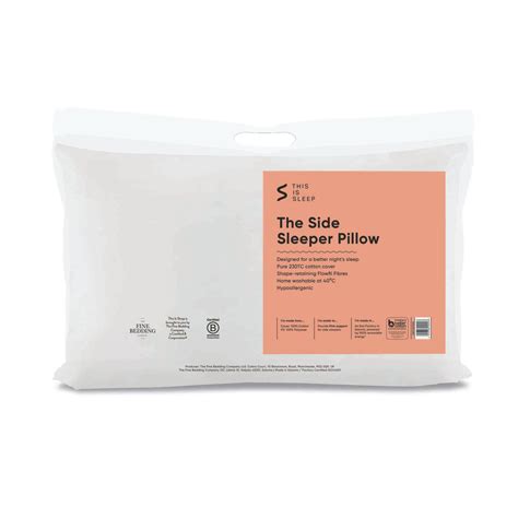 The Side Sleeper Pillow Firm Support Pillow For Side Sleepers
