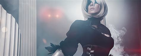 2560x1024 Nier Automata 2b Cosplay Girl 4k Wallpaper2560x1024 Resolution Hd 4k Wallpapers