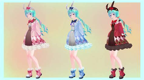 Tda Miku Cute Bunny，mmd模型下载，mmd动作下载，mmd场景下载，mmd资源库，mmd绑骨建模k帧接单，mmd道具下载