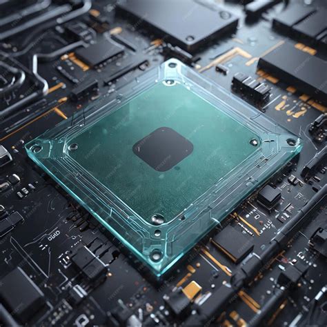Premium Photo Texture Background A Computer Processor With A Green