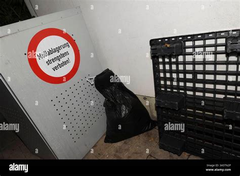 Garbage Sign For Waste Disposal Waste Collection And Environmental