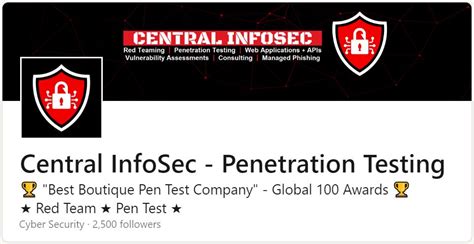 Central Infosec Red Team And Pen Test Red Teaming And Penetration