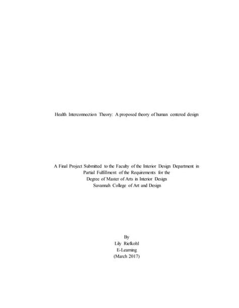 Health Interconnection Theory Pdf