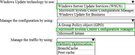 How Should You Configure Windows Update Exam4training