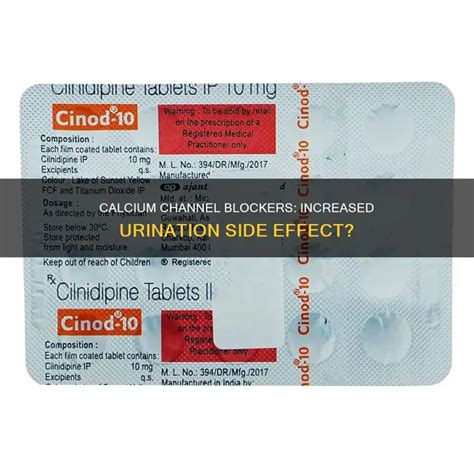 Calcium Channel Blockers Increased Urination Side Effect MedShun