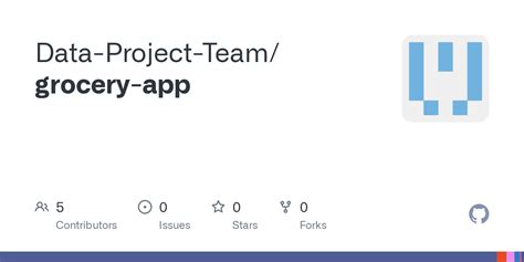 github data project team grocery app