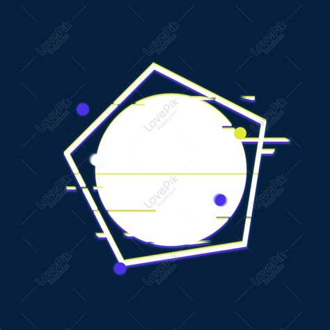 기하학적 인 빛나는 경계 결함 바람 경계 Png 일러스트 무료 다운로드 Lovepik