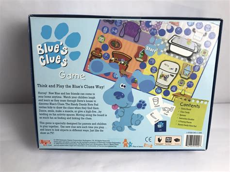 Blues Clues Board Game 1998 Nick Jr Nickelodeon Handy Dandy Etsy Canada