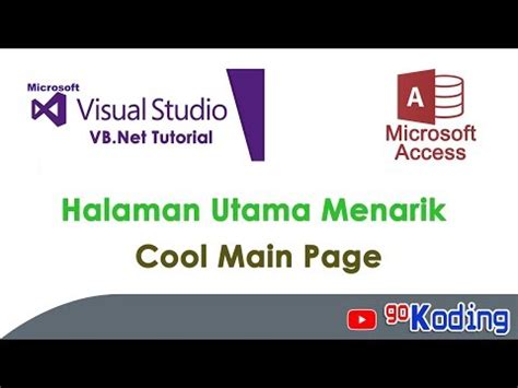Membuat Menu Halaman Utama Menarik Dengan VB Net