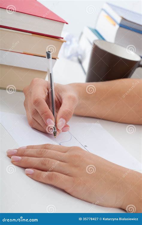 Solving Physics Exercises Newtons Laws Stock Image