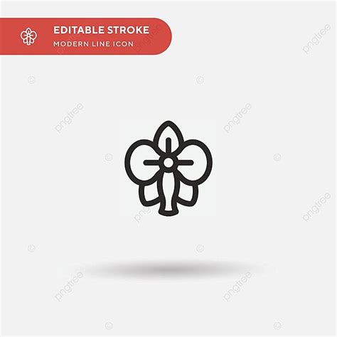 Flower Simple Vector Icon Illustration Symbol Design Template F Vector Decorative Simple