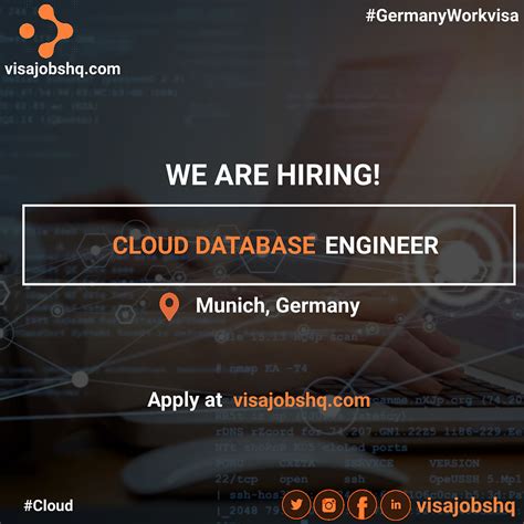Hiring A Cloud Database Engineer Relocate To Germany With Work Visa