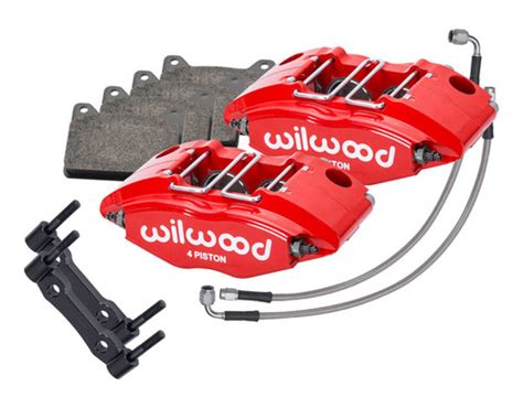 Wilwood 69 74 Porsche 911 Front Powerlite Caliper Kit 3in Mt Red