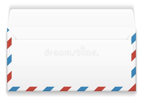 Open Rectangle Envelope Letter Package Stock Vector Illustration Of