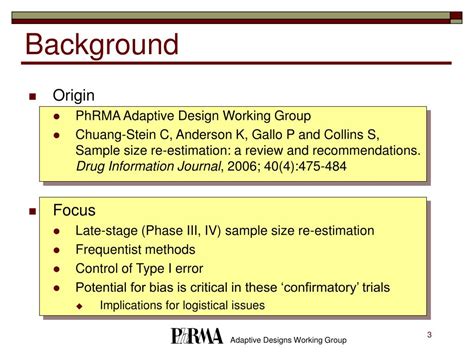 Ppt Adaptive Designs Sample Size Re Estimation A Review And Recommendations Powerpoint