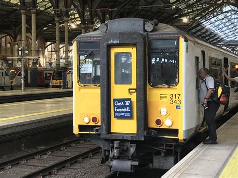 British Rail Class 317 343 3173 Unit Number 317343 At London
