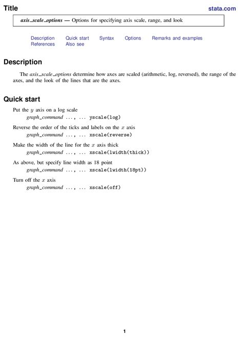 Stata Axis Scale Options Determining Axis Appearance Range And Look