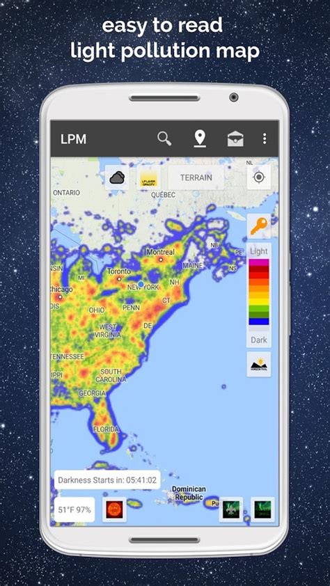 Light Pollution Map Chicago
