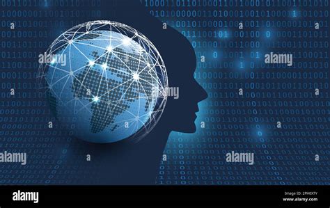 Dark Blue Futuristic Machine Learning Artificial Intelligence Cloud