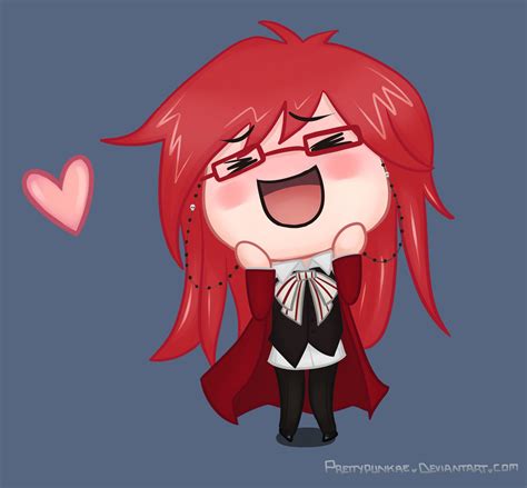 The Cutest Fangirl Grell Chibi Finished By Prettypunkae On Deviantart